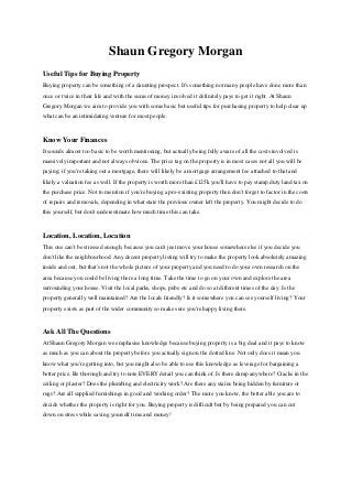 Shaun Gregory Morgan News