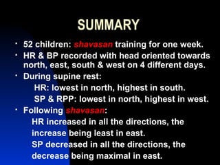 Shavasana and direction of the head | PPT