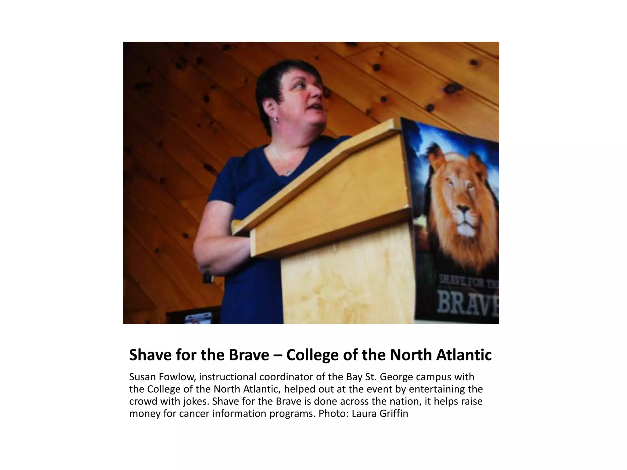 CNA students, faculty shave for the brave | PPTX