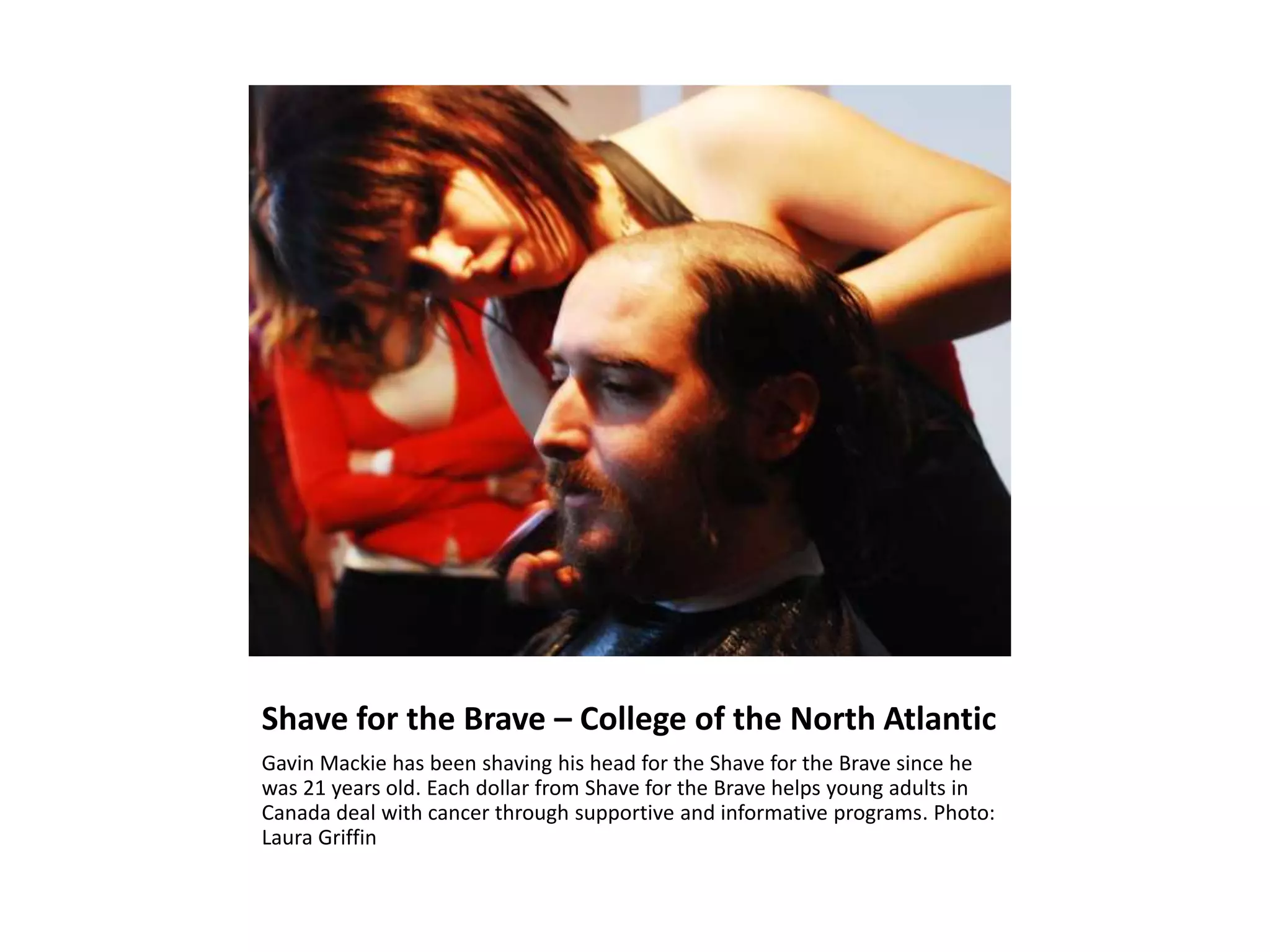 CNA students, faculty shave for the brave | PPTX