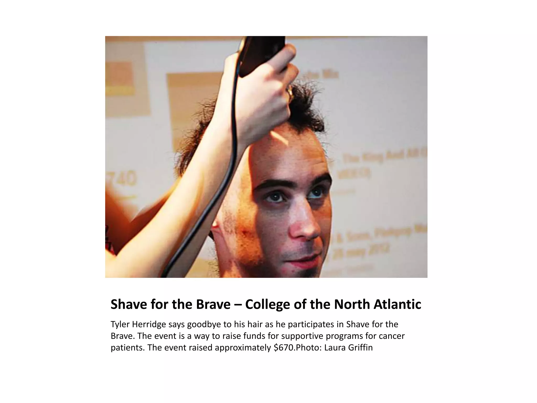 CNA students, faculty shave for the brave | PPTX