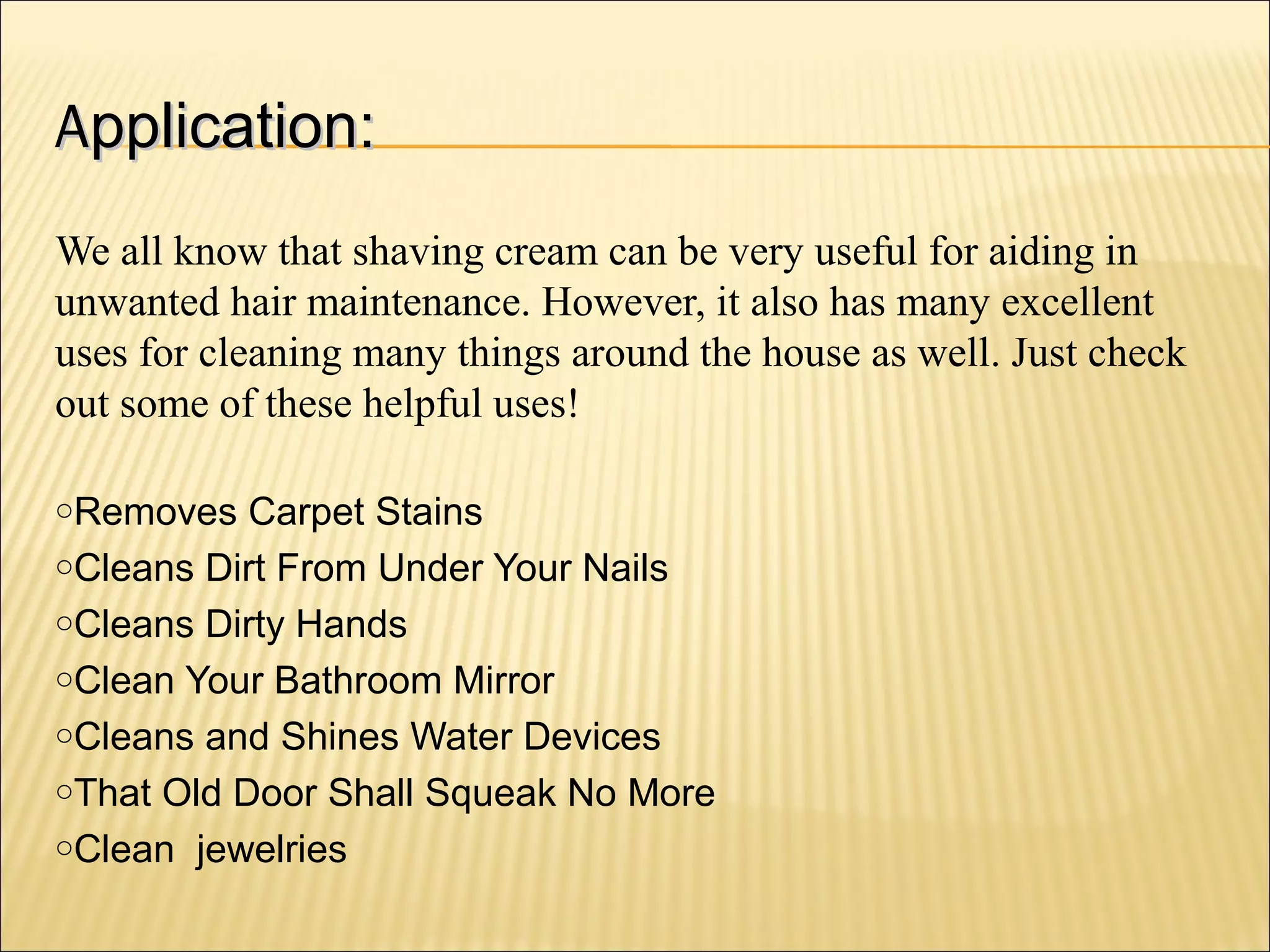 Shaving Cream | PPT