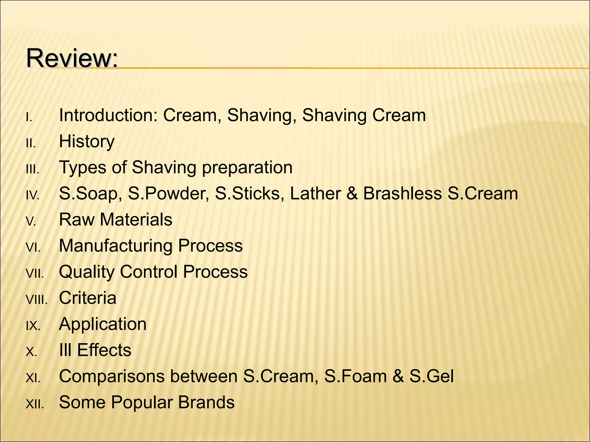 Shaving Cream | PPT