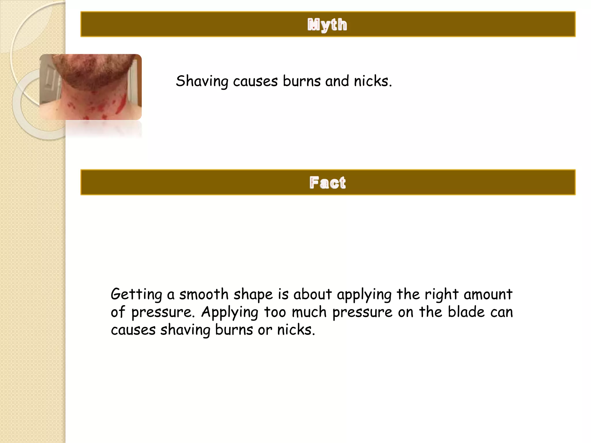 Shaving Myths And Facts | PPTX