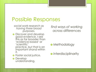 Challenges of Social Work Research | PPTX