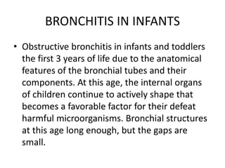 obstructive bronchitis | PPTX