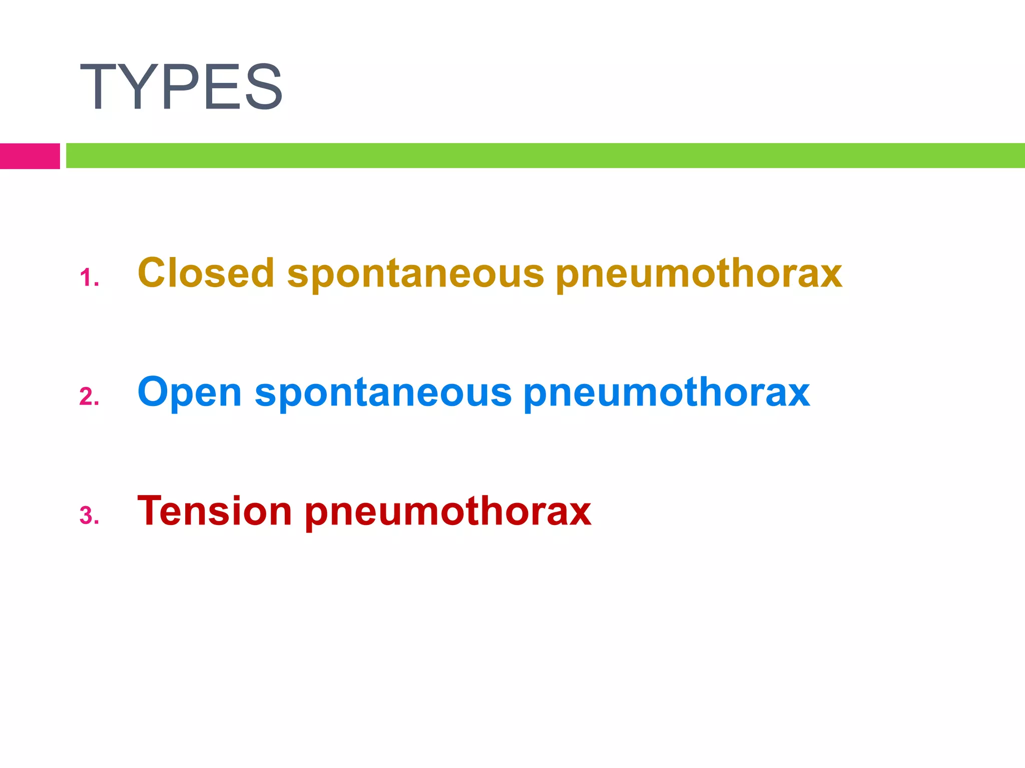 pneumothorax | PPTX