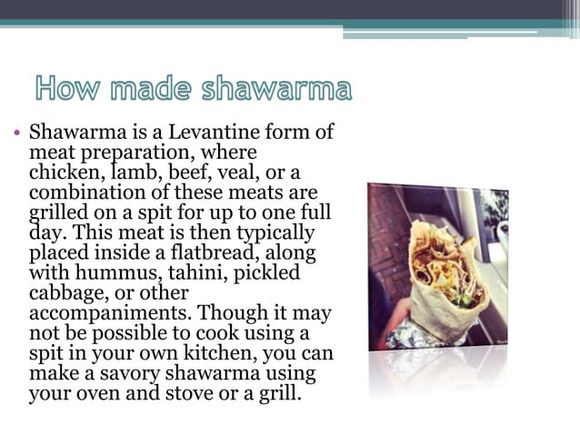 Shawarma | PPTX