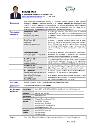 Shawez khan resume | PDF