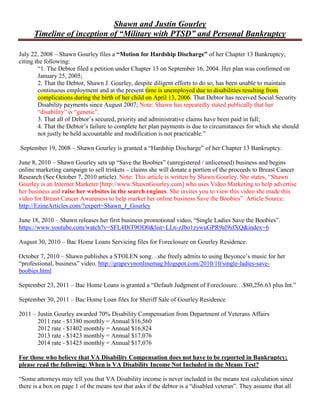 Shawn and justin gourley financial discrepencies | PDF