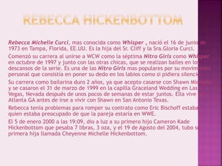 Shawn Michaels y Rebecca Hickenbottom | PPTX