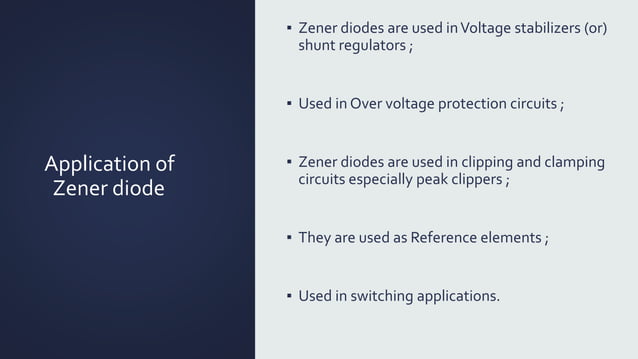 Zener diode and full wave rectifier or bridge connection | PPTX