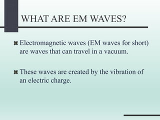 Electromagnetic waves | PPTX