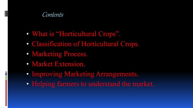 Horticultural crop marketing through modern techniques and approaches ...