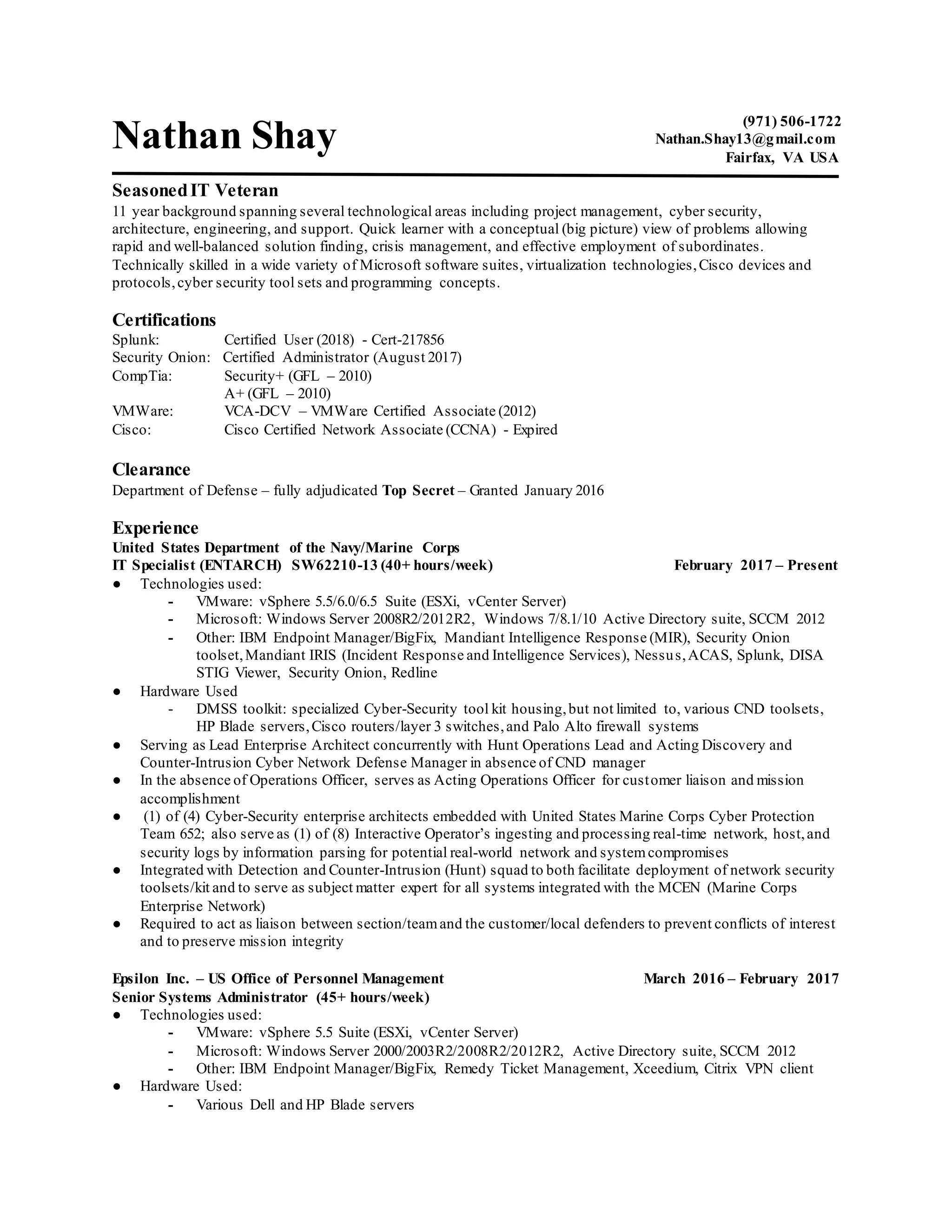 Shay - 2018 updated | DOCX | Operating Systems | Computer Software and Applications