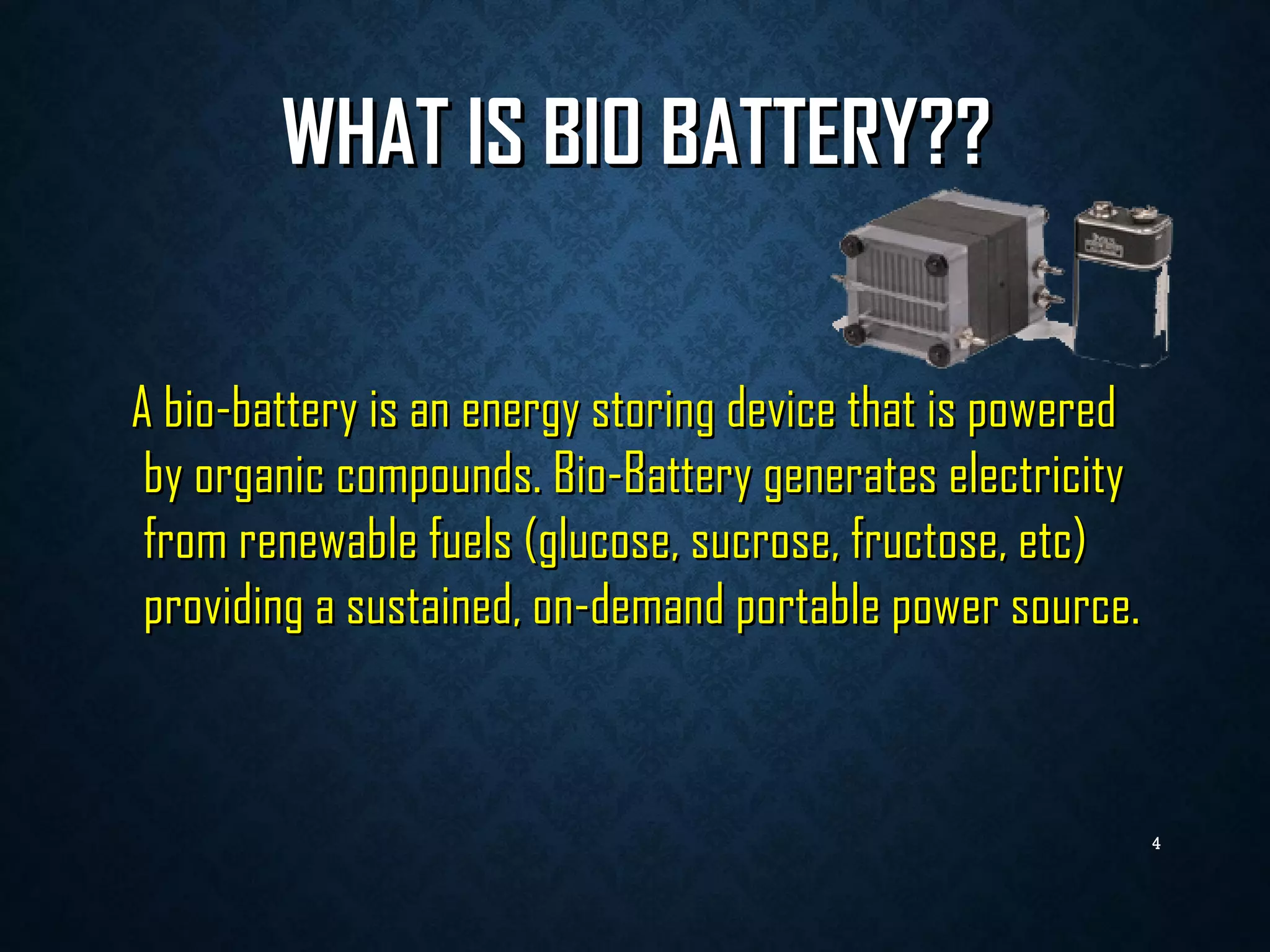 Shayan ghosh Bio-Battery | PPT
