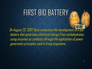 Shayan ghosh Bio-Battery | PPT