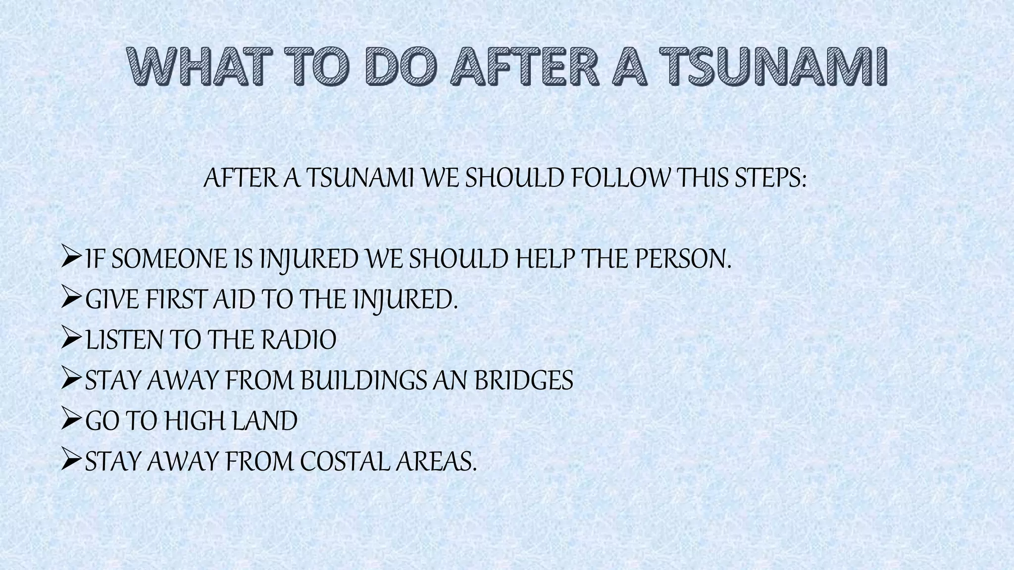 Safety Measure of Tsunami | PPTX