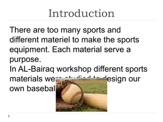 Sports Materials , Baseball SIS5 | PPT