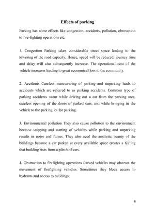 Car Parking Design in Urban Planning | PDF
