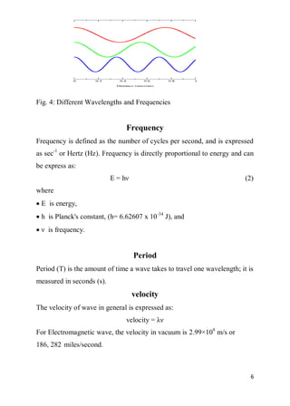 Role of electromagnetic Radiation in Remote Sensing | PDF