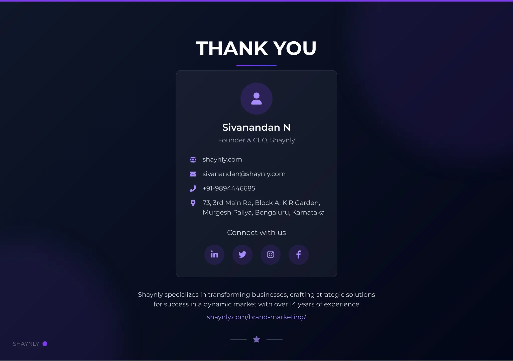 Digital Brand Marketing Mastery: The Shaynly Strategic Framework | PPT