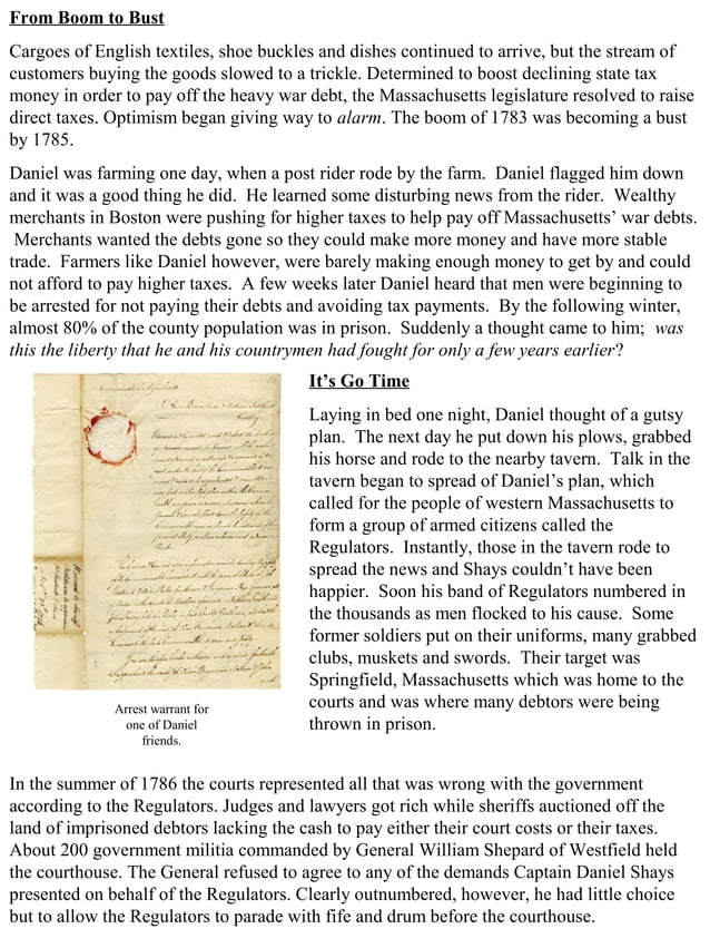 Shays rebellion reading | PDF