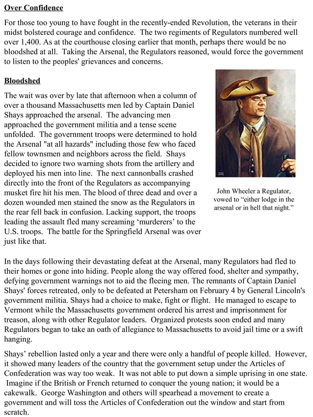 Shays rebellion reading | PDF