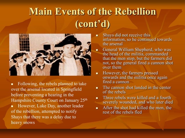 The History of Shays’s Rebellion | PPT | Politics