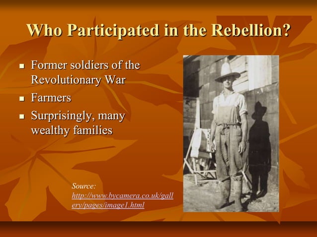 The History of Shays’s Rebellion | PPT | Politics