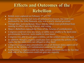 The History of Shays’s Rebellion | PPT