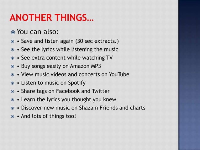 Shazam treball tecno | PPTX