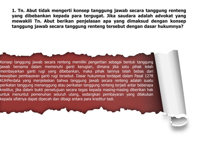 Konsep Tanggung Renteng dalam KUH Perdata (Idik Saeful Bahri) | PPTX