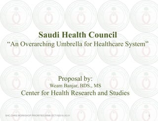 Shc chrs proposal-v1- | PPT