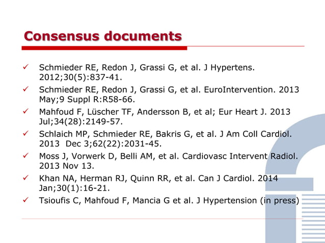 Consensus documents on catheter-based renal denervation - Dr. Josep ...