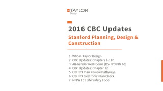 2016 California Building Code Updates for Healthcare | PDF