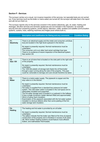 Home Condition Survey | PDF
