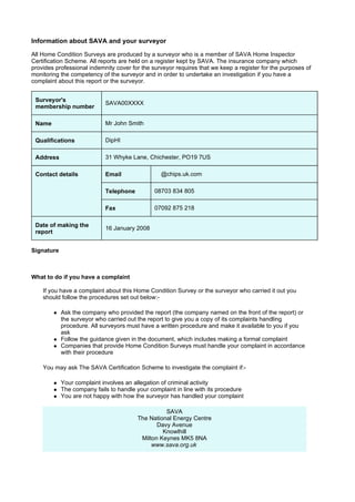 Home Condition Survey | PDF