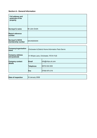 Home Condition Survey | PDF