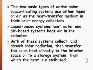 Solar space heating and cooling | PPTX | Power and Energy Industry ...