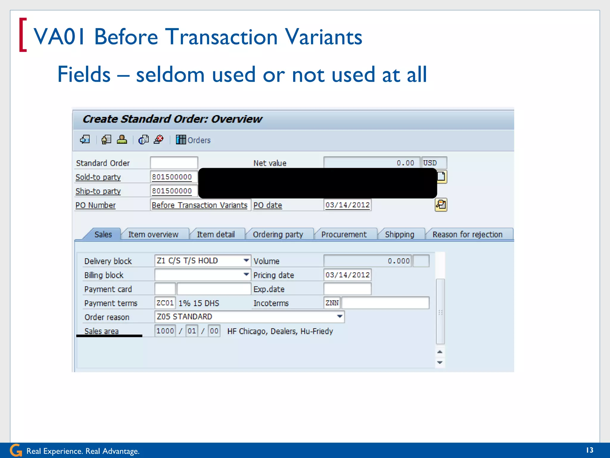 Shd0 transaction variants | PDF