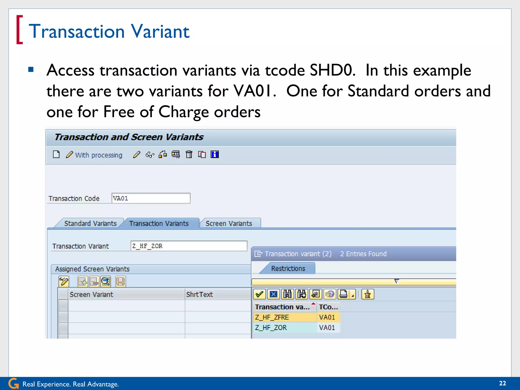 Shd0 transaction variants | PDF