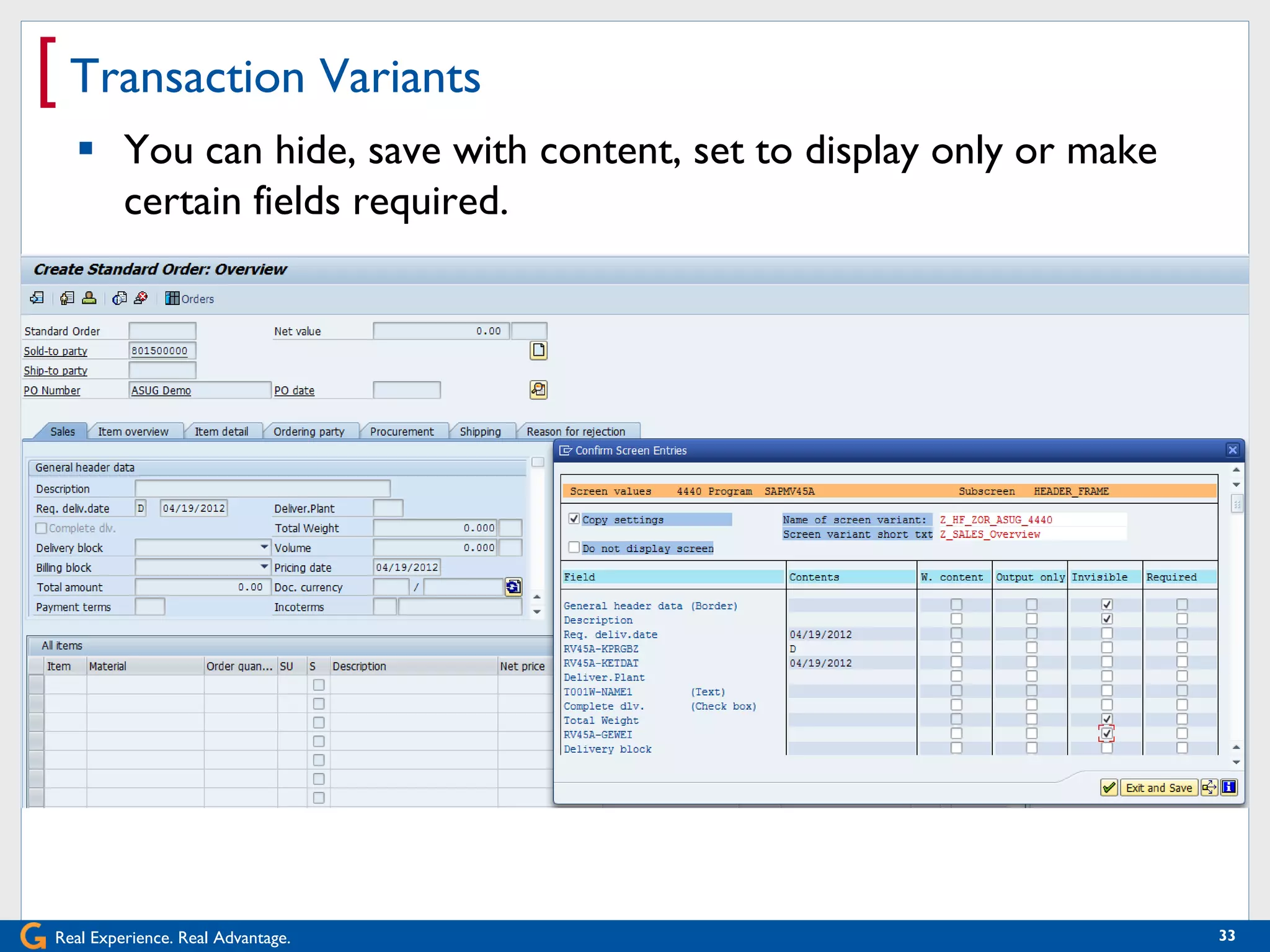 Shd0 transaction variants | PDF