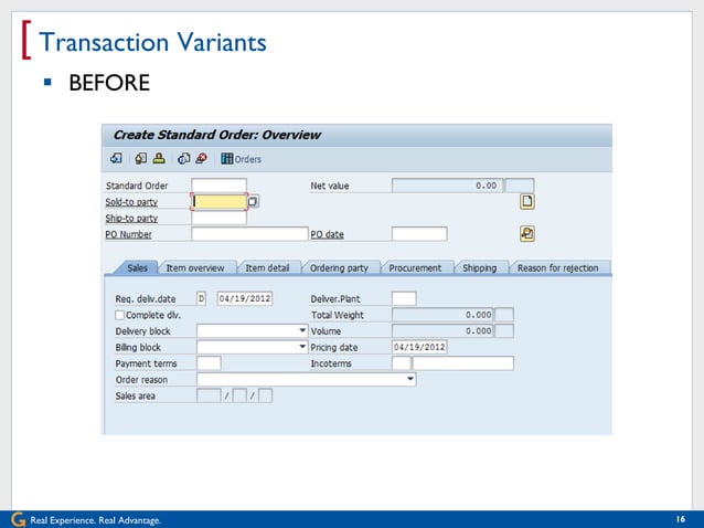 Shd0 transaction variants | PPT