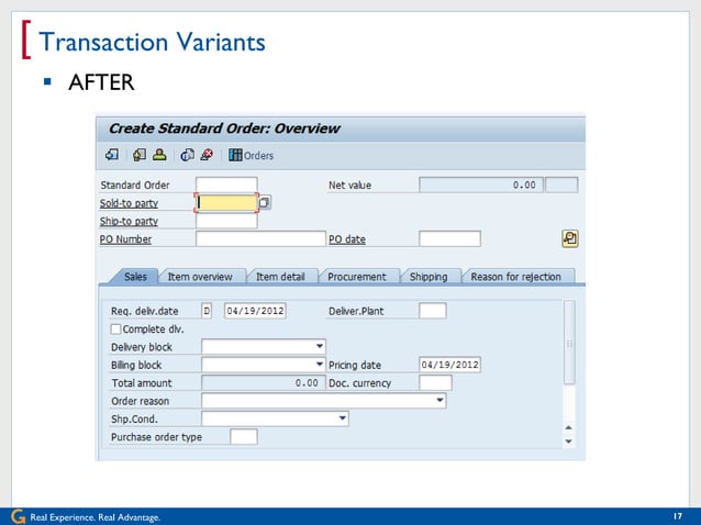 Shd0 transaction variants | PPT