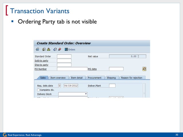 Shd0 transaction variants | PPT