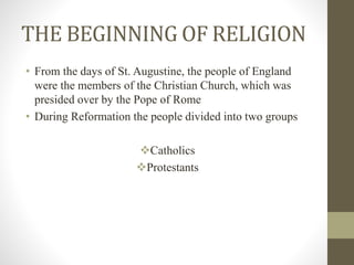 SHE - THE RELIGION IN ENGLAND | PPTX