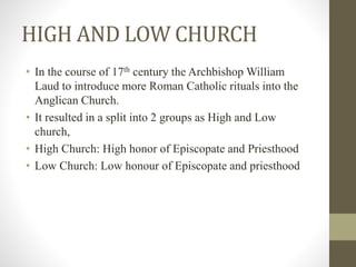 SHE - THE RELIGION IN ENGLAND | PPT