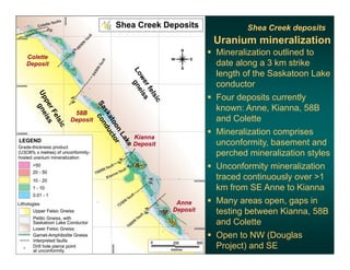 Geology of the Shea Creek uranium deposits: an expanding uranium ...
