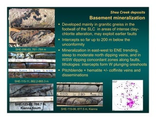 Geology of the Shea Creek uranium deposits: an expanding uranium ...